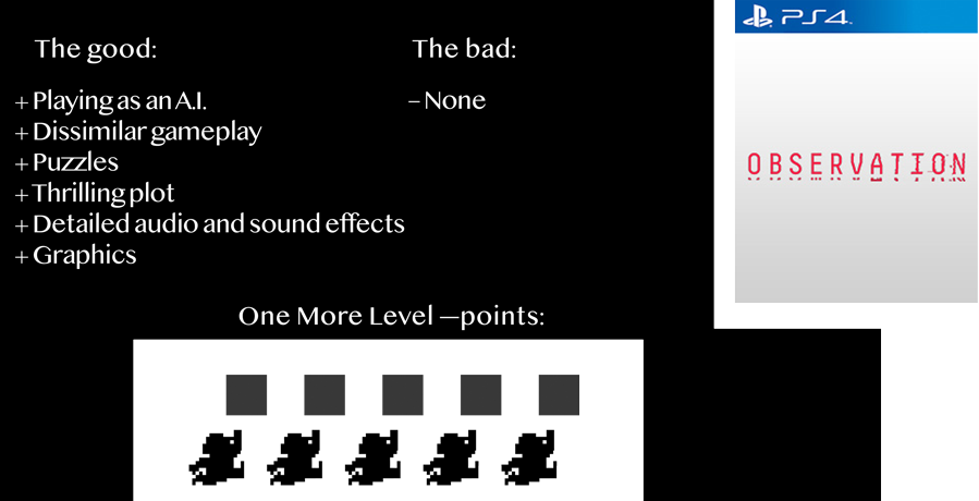 Observation (PS4 Pro) review – One More Level